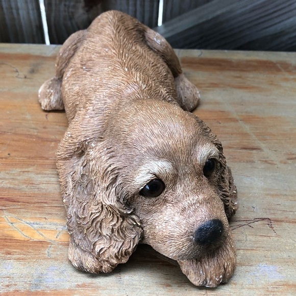Sandicast | Art | Vintage Sandicast Large Blonde Cocker Spaniel Puppy ...
